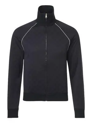 Gucci Gg Technical Jacquard Track Jacket - Blue