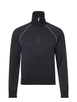 Gucci Gg Technical Jacquard Track Jacket - Blue