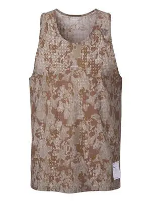 Satisfy Space‑o Camouflage Tank Top - Brown