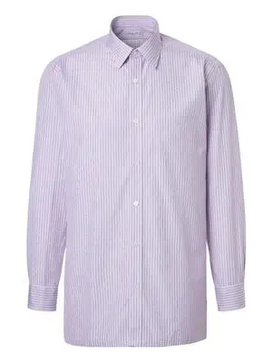 Charvet Striped Cotton Shirt - Blue