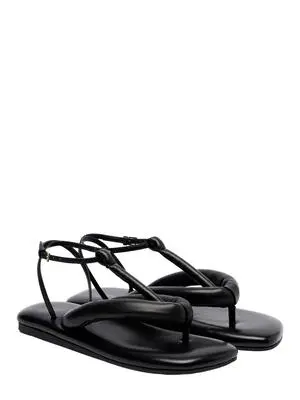 Givenchy Leather Boudoir Thong Sandals - Black