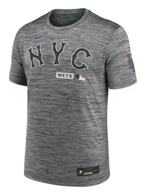 Nike New York Mets City Connect Velocity Dri-fit Mlb T-shirt - Grey