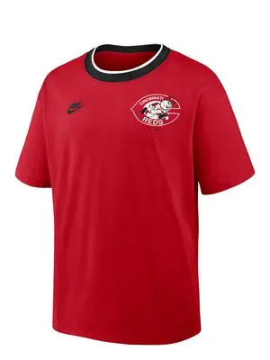 Nike Cincinnati Reds Cooperstown Ringer Mlb T-shirt - Red
