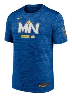 Nike Minnesota Twins City Connect Velocity Dri-fit Mlb T-shirt - Blue