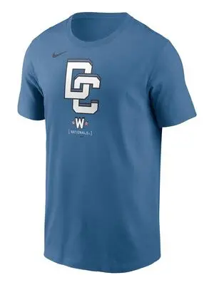 Nike Washington Nationals City Connect Large Logo Mlb T-shirt - Blue