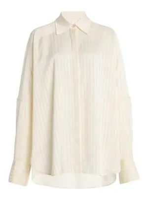 ELCE ELCE Ivory Textured Button-Down Shirt
