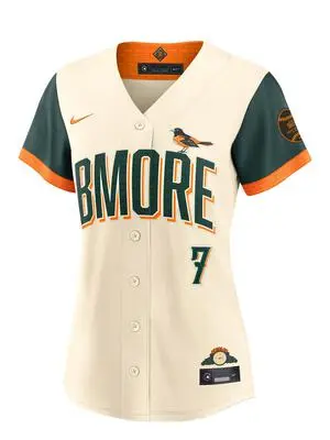 Nike Jackson Holliday Baltimore Orioles City Connect Mlb Stadium Jersey - Brown