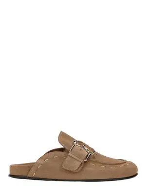 DI GAÏA Farah Suede Mules - Brown