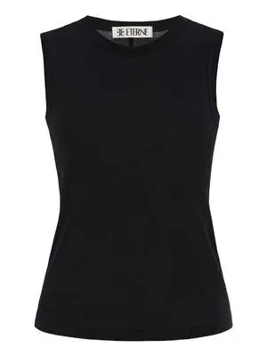 ETERNE Éterne Fitted Cotton-Modal Muscle Tank Top