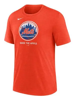 Nike New York Mets Logo Mlb T-shirt - Orange