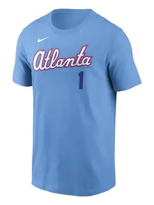 Nike Ozzie Albies Atlanta Braves City Connect Mlb T-shirt - Blue
