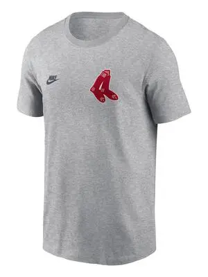 Nike Boston Red Sox Cooperstown 2-hit Large Logo Mlb T-shirt - Grey