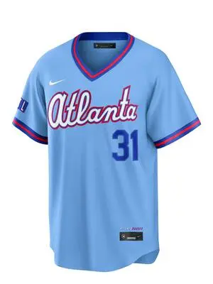 Nike Greg Maddux Atlanta Braves City Connect Mlb Stadium Jersey - Blue