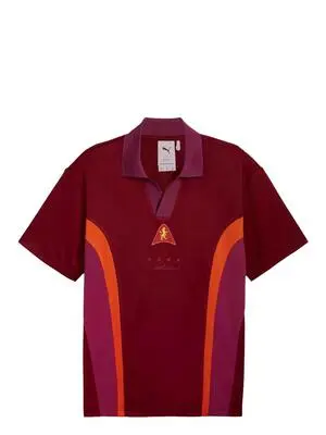 PUMA Players Lane Contrasting Panels Jersey - Red