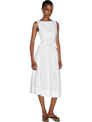 Reformation Pompano Day Dress In White - 60% Off | Editorialist