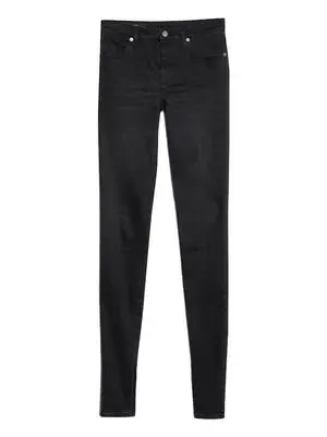 Gucci Washed Cotton Denim Skinny Pants - Black