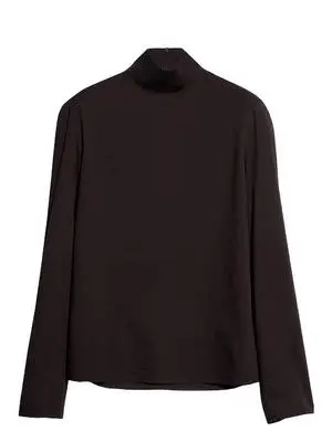 Gucci Cotton Poplin Turtleneck Shirt - Black