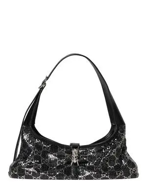 Gucci Jackie Slim Metallic Evening Bag - Silver