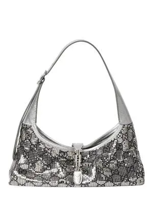 Gucci Jackie Slim Metallic Evening Bag - Beige
