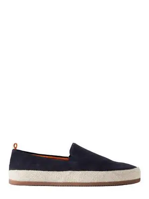 Mulo Weekender Suede Espadrilles Navy