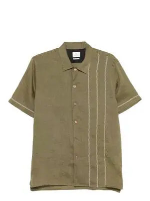Paul Smith Embroidered Short-sleeve Shirt - Green