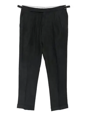 BRIGLIA 1949 Pleated Trousers With Side-adjuster - Grey