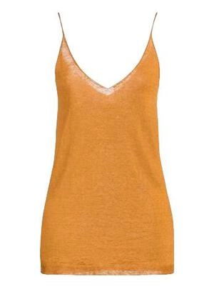 CIRCUS HOTEL Linen Camisole Camel