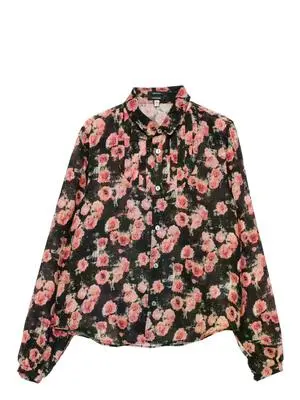 R13 Shrunken Pleated Blouse