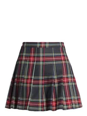 MAJE Mini Pleated Tartan Skirt