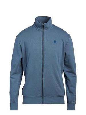 G-star Raw Sweatshirt In Organic Cotton And Recycled Polyester Blue