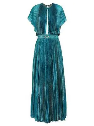 Just Cavalli Maxi Dress Turquoise Polyester - Blue
