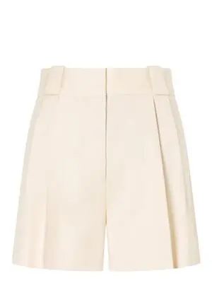 BLAZÉ MILANO Danae Mid-rise Canvas Shorts - Neutrals