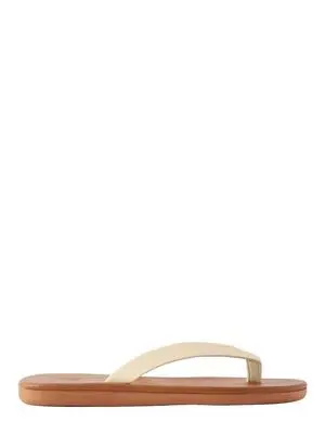 ANCIENT GREEK SANDALS Saionara Leather Flip Flops - Neutrals