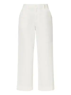 Eterne Benson Cotton-gabardine Straight-leg Pants - Neutrals