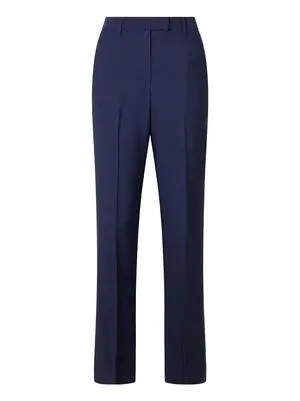 KALLMEYER Charlie Woven Mid-rise Straight-leg Pants - Blue