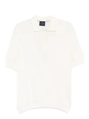Paul & Shark Fine-knit Polo Shirt - White