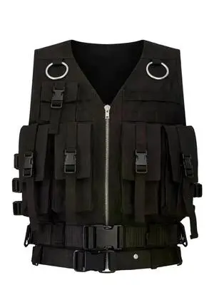 Rick Owens Temple Multi-pocket Supply Vest - Black