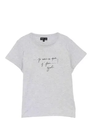 AGNES B. Cotton Brando T-shirt - Grey