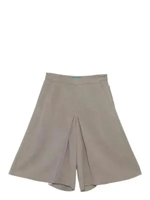 AGNES B. Pleated Shorts - Neutrals