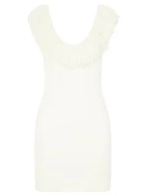 SIR. Marcelline Fringed Mini Dress - Neutrals