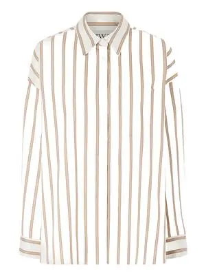 TWP Striped Cotton-poplin Shirt - Neutrals