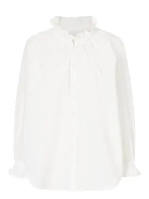 Citizens Of Humanity Loretta Ruched Cotton-poplin Shirt - White