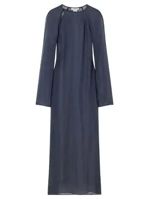 LEMAIRE Crepe Maxi Dress - Gray