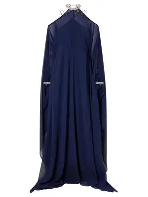 TALLER MARMO Sza Sza Silk-chiffon Gown - Blue