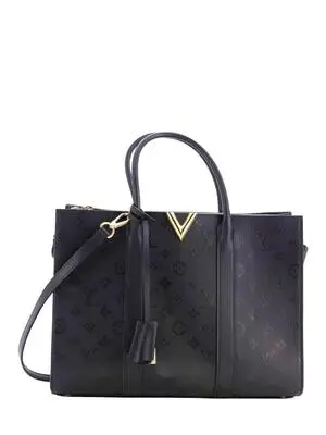 LOUIS VUITTON Monogram Leather Gm Tote Bag - Black