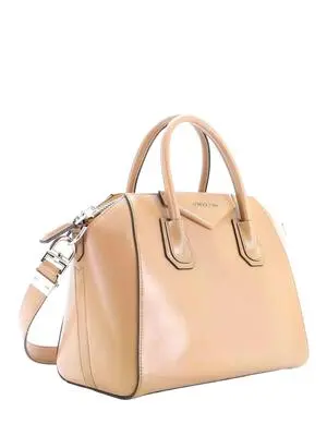 Givenchy Antigona Small Satchel Glazed Leather - Neutrals