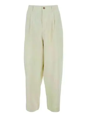 Maison Kitsuné Pleated Trousers - Neutrals