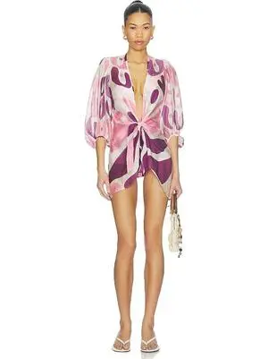 ADRIANA DEGREAS Bold Floral Shirt - Unique