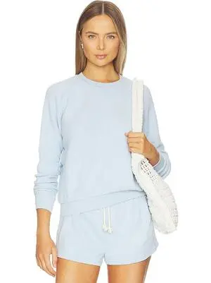 PERFECTWHITETEE Fleece Crew Neck Sweatshirt Powder Blue