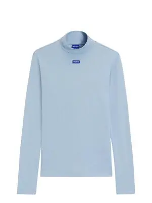 Hugo Slim-fit Stretch Cotton Top - Light Blue